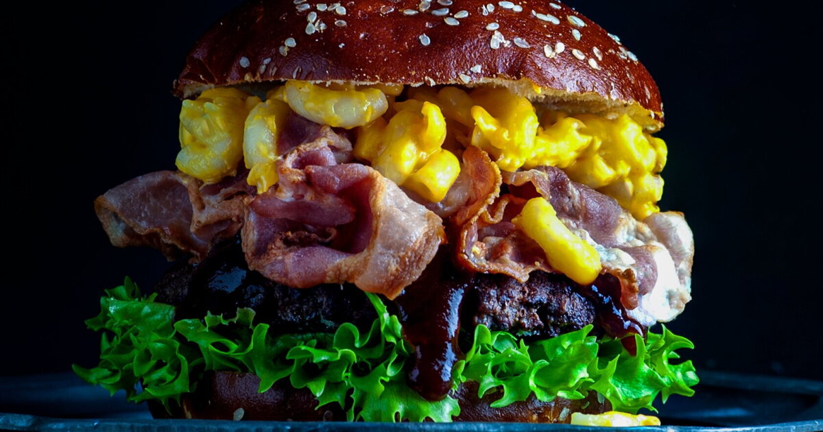 Recette: American over the top Mac 'N Cheese Burger | LA Streetfood | L ...