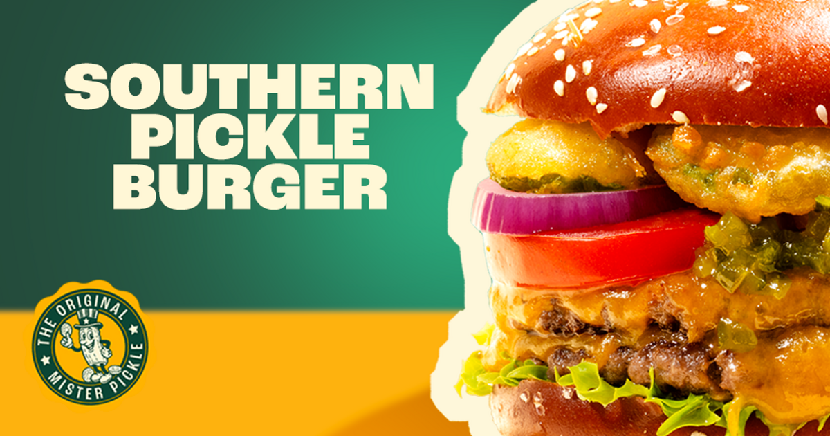 Recette: Southern Pickle Burger avec Original Fried Pickles | LA ...