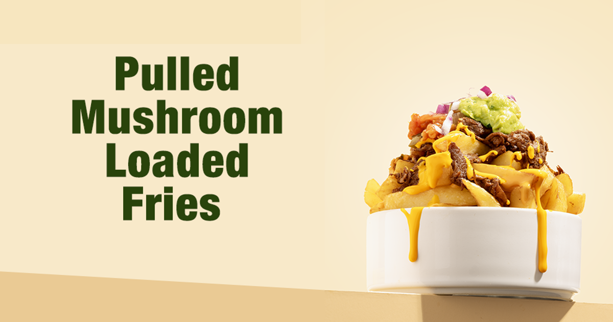 Recept: Pulled Mushroom Loaded Fries | LA Streetfood | L.A. Foods BV